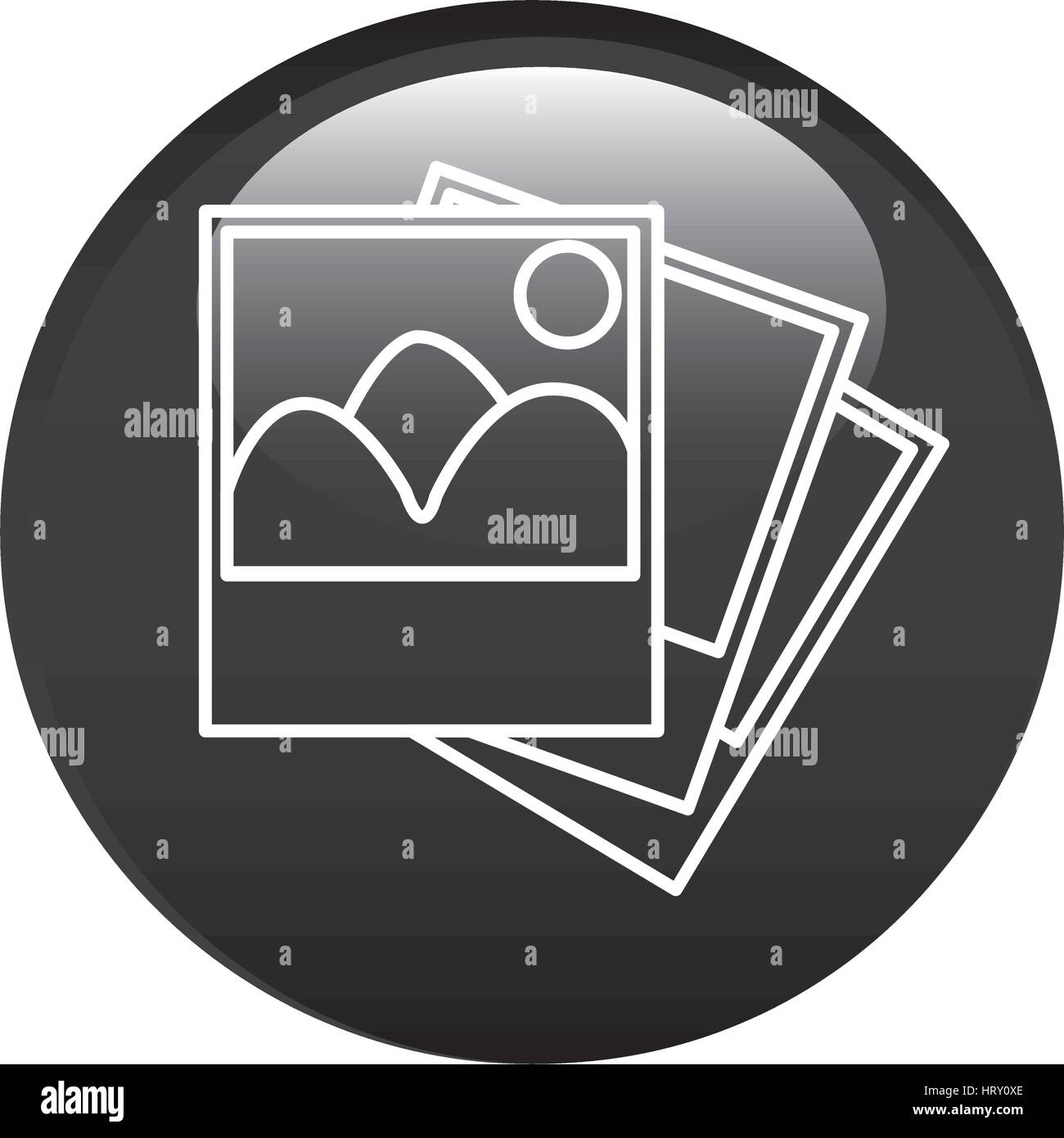 black circular frame with pictures icon Stock Vector Image & Art - Alamy