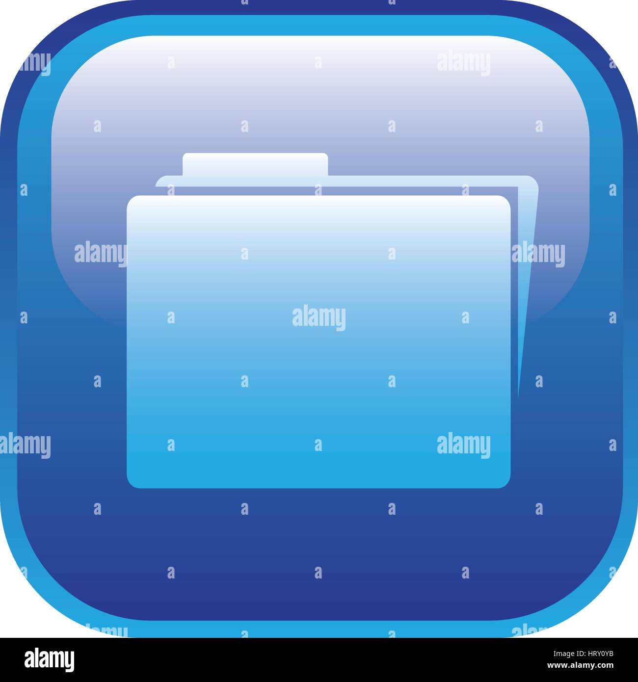 blue square frame with folder icon Stock Vector Image & Art - Alamy