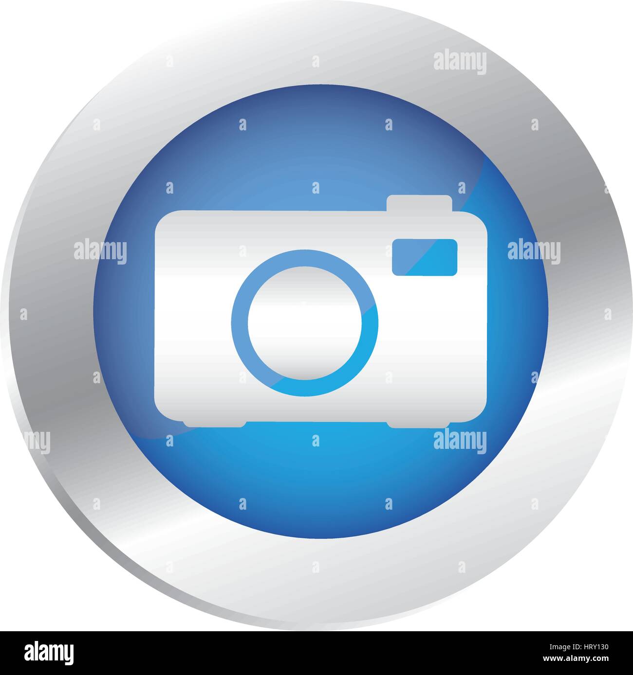 color circular emblem with analog camera icon Stock Vector Image & Art ...