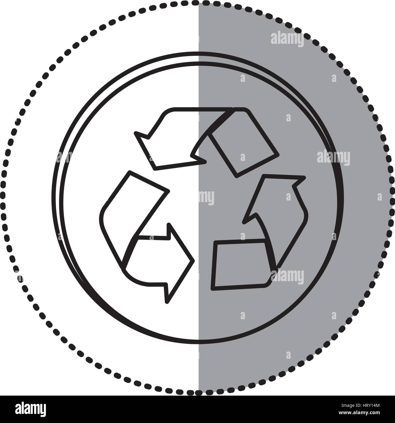 Circular frame recycle symbol vector hi-res stock photography and ...