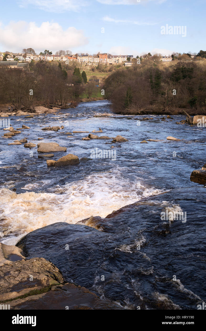 Richmond yorkshire waterfall hi-res stock photography and images - Alamy
