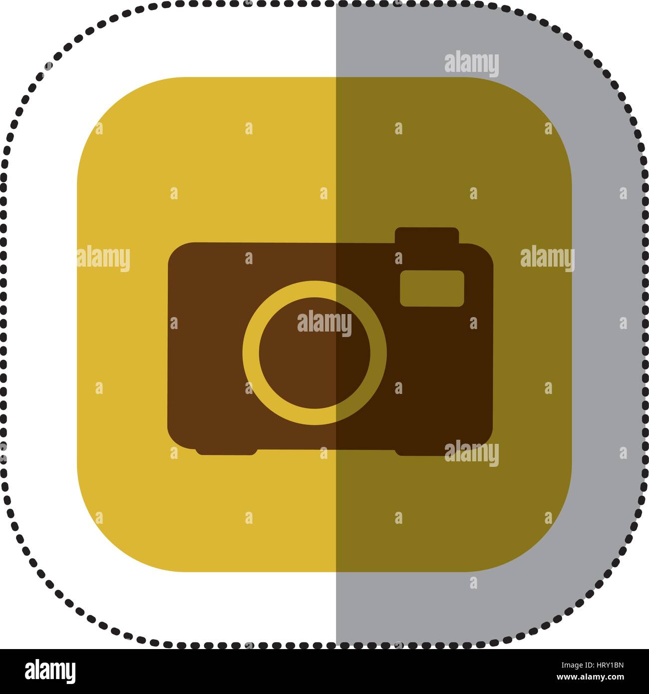 sticker color square with analog camera icon Stock Vector Image & Art ...