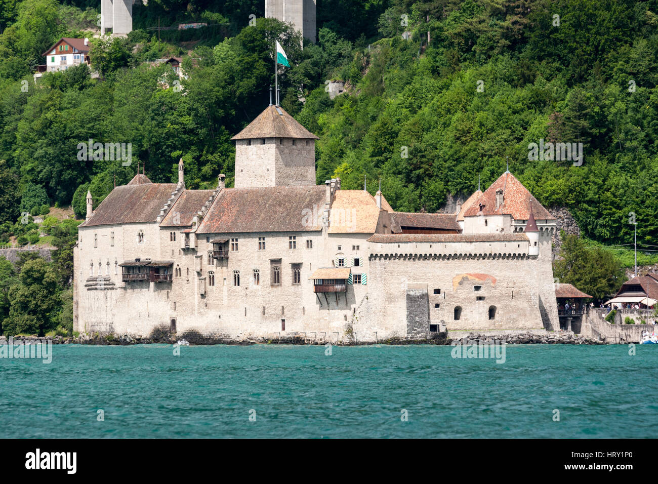 Chillon castle on lake geneva hi-res stock photography and images - Alamy