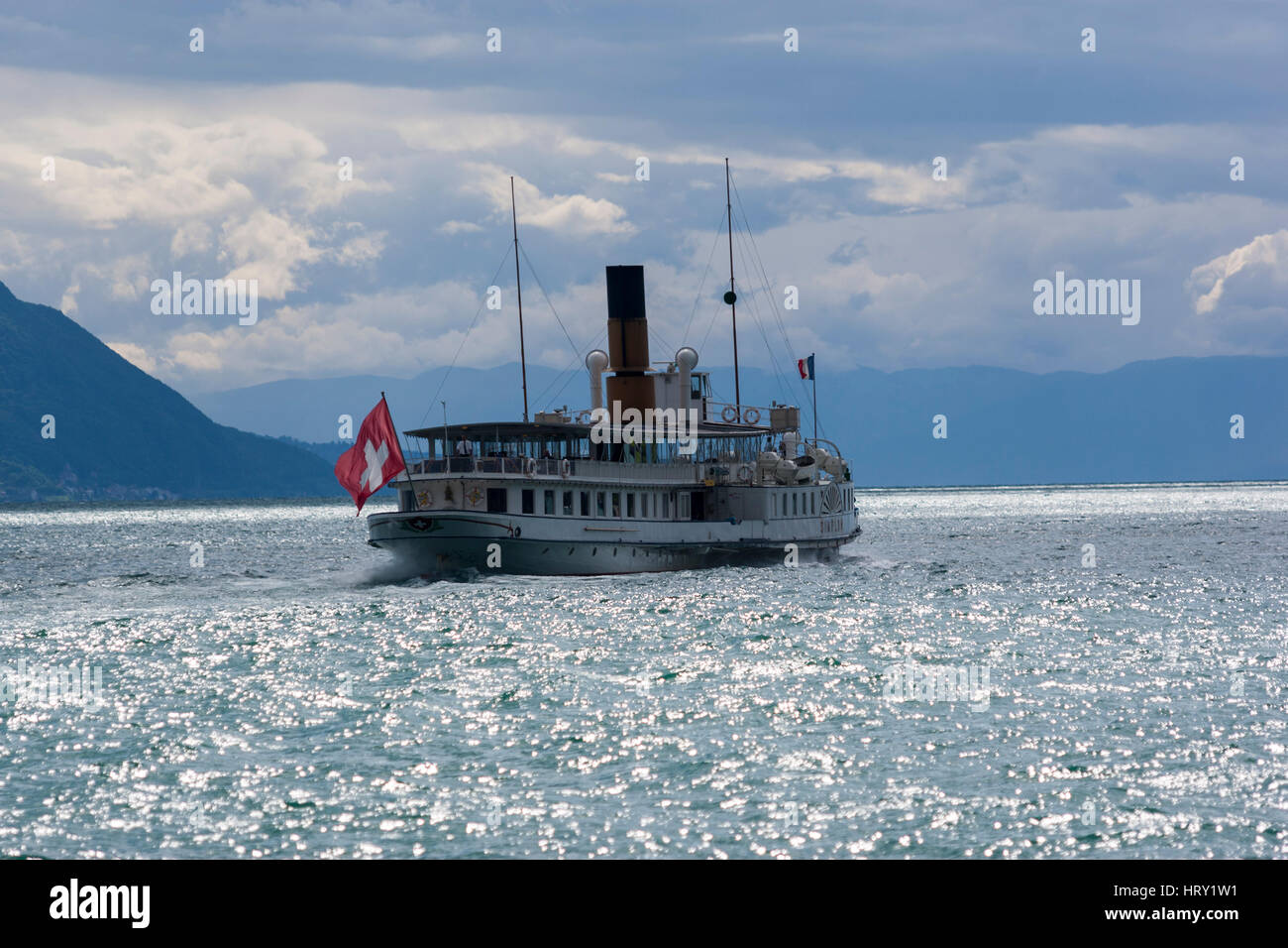 Switzerland Lac Leman Lake Geneva Stock Photos & Switzerland Lac Leman ...