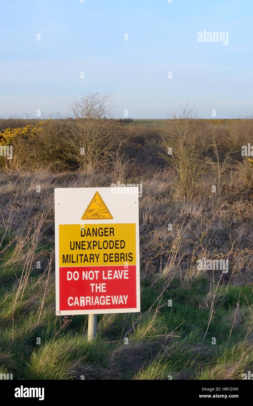 Military firing range warning sign hi-res stock photography and images ...
