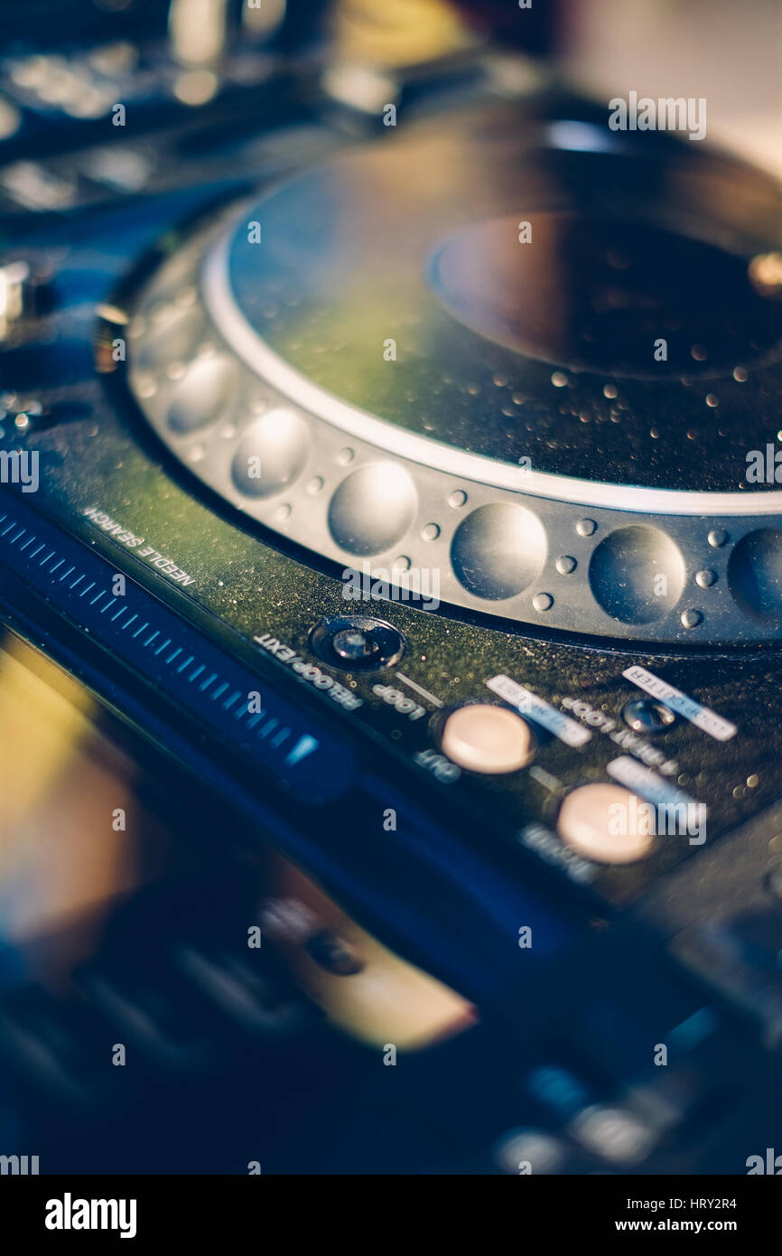 professional mixing controller at the beach ** Note: Shallow depth of ...