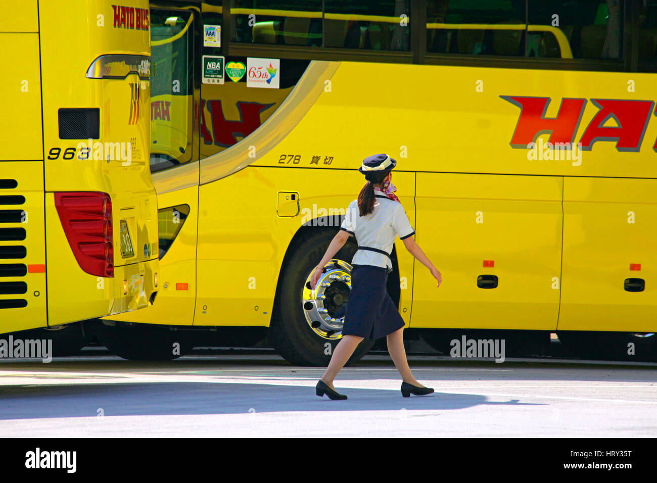 Hato Bus Sightseeing Bus Tokyo Japan Stock Photo - Alamy