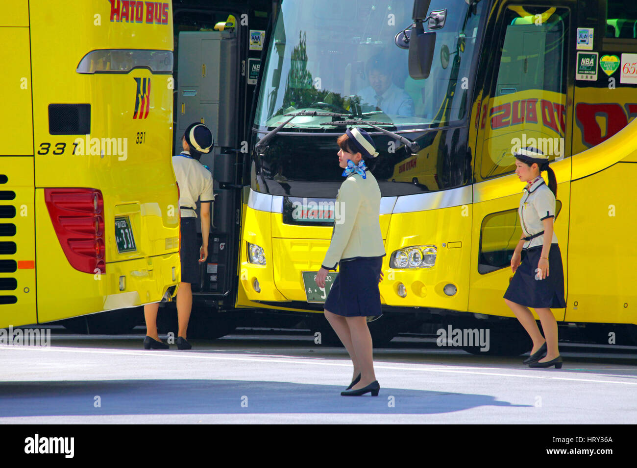 Hato Bus Sightseeing Bus Tokyo Japan Stock Photo - Alamy