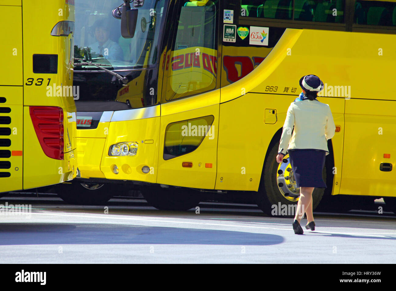 Hato Bus Sightseeing Bus Tokyo Japan Stock Photo - Alamy