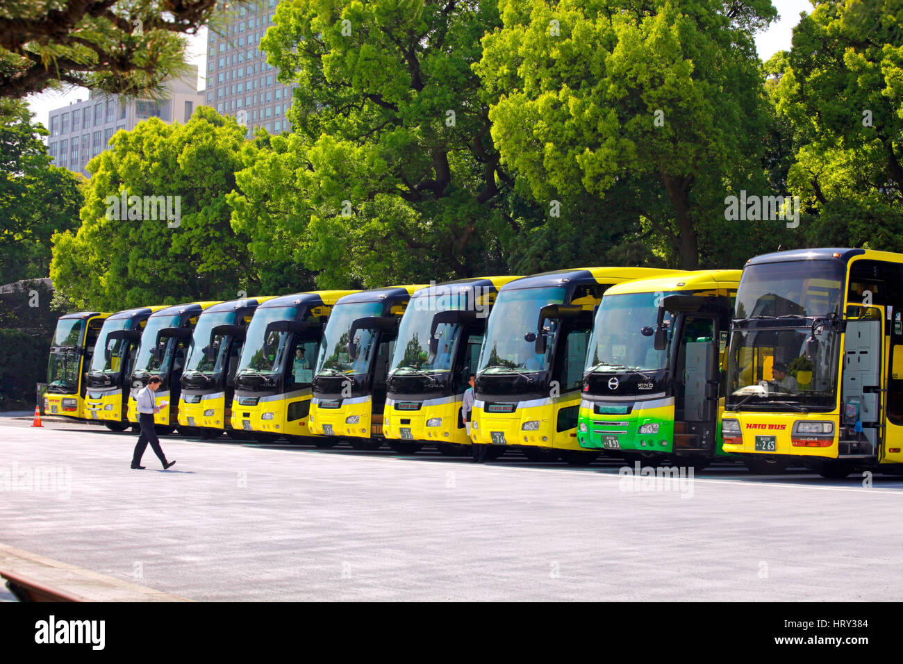 Hato Bus Sightseeing Bus Tokyo Japan Stock Photo - Alamy