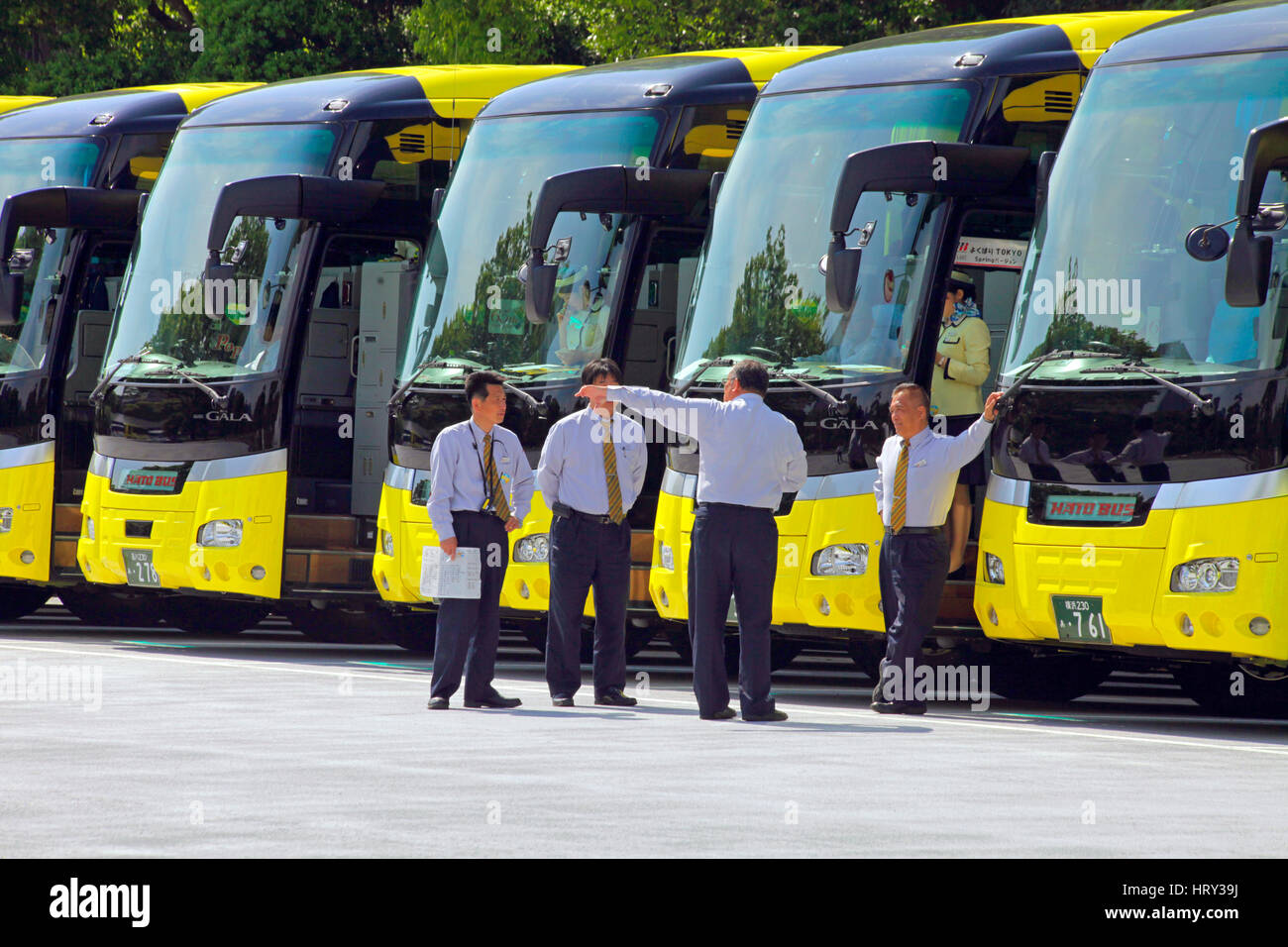 Hato Bus Sightseeing Bus Tokyo Japan Stock Photo - Alamy