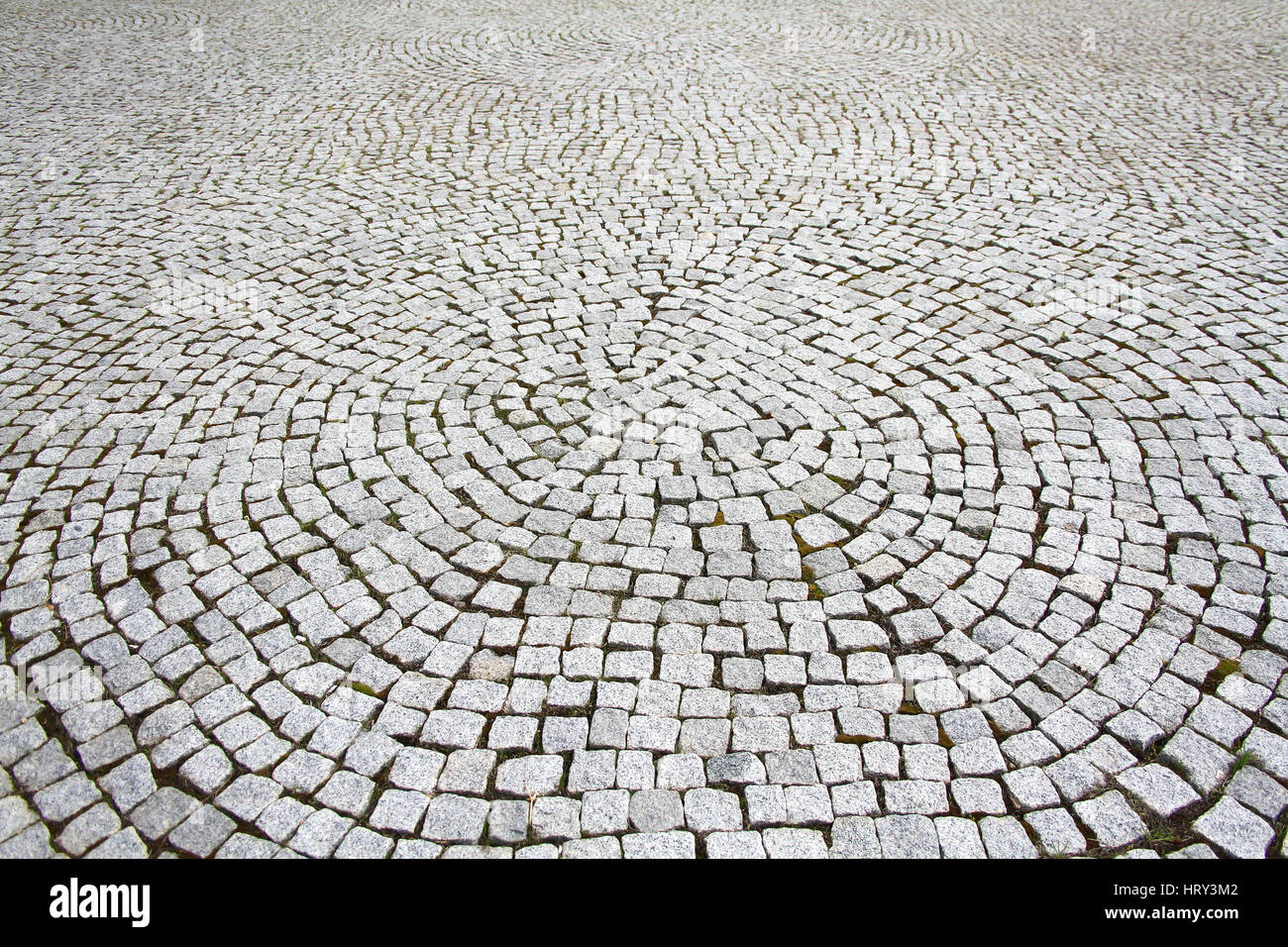 Circle pattern stone block paving hi-res stock photography and images ...