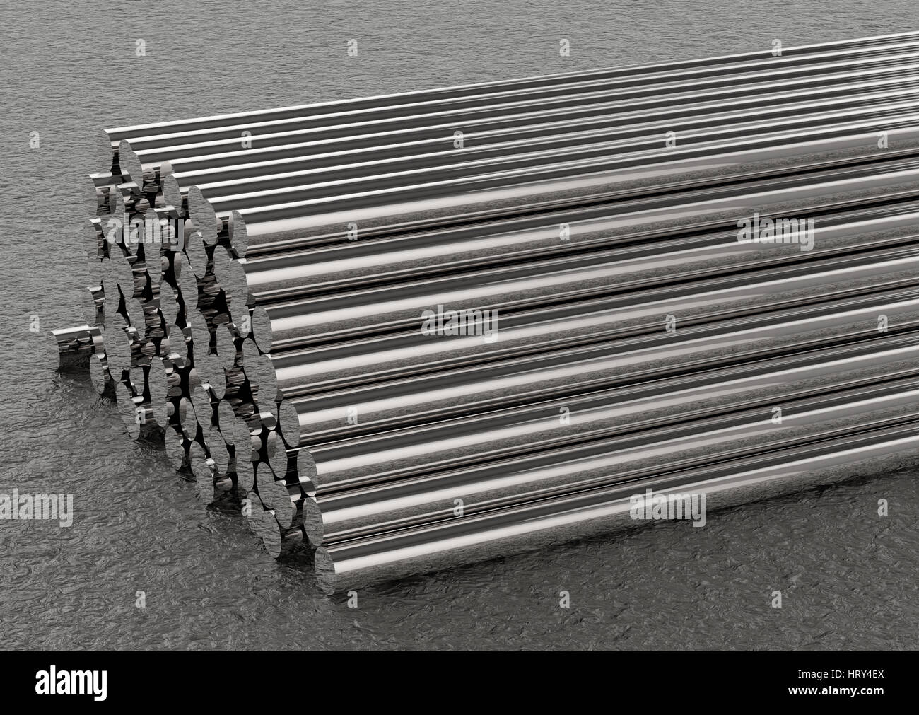 Silver pipes metal plumbing hi-res stock photography and images - Alamy