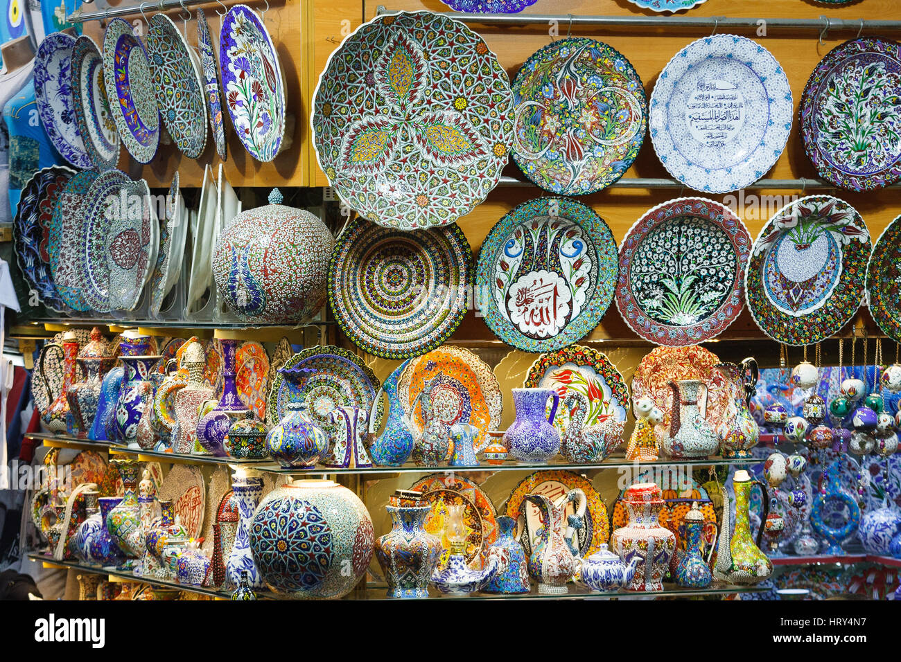 turkish bazaar lamps market istanbul turkey Stock Photo - Alamy