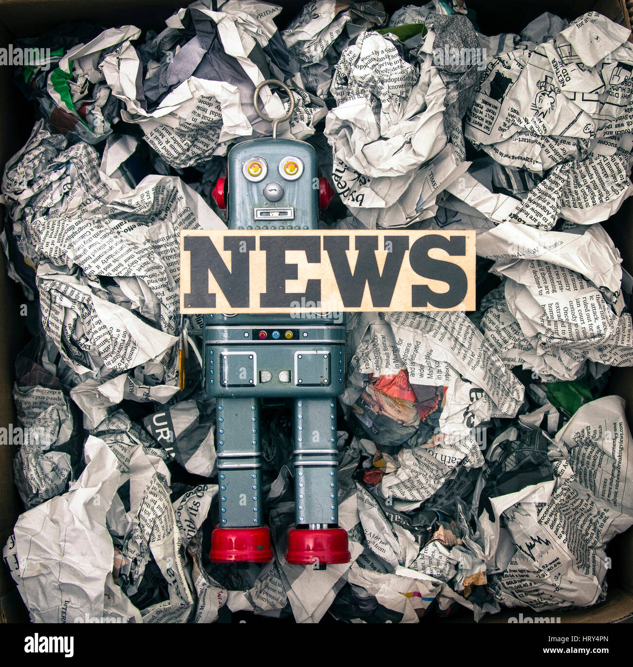 fake news robot Stock Photo - Alamy