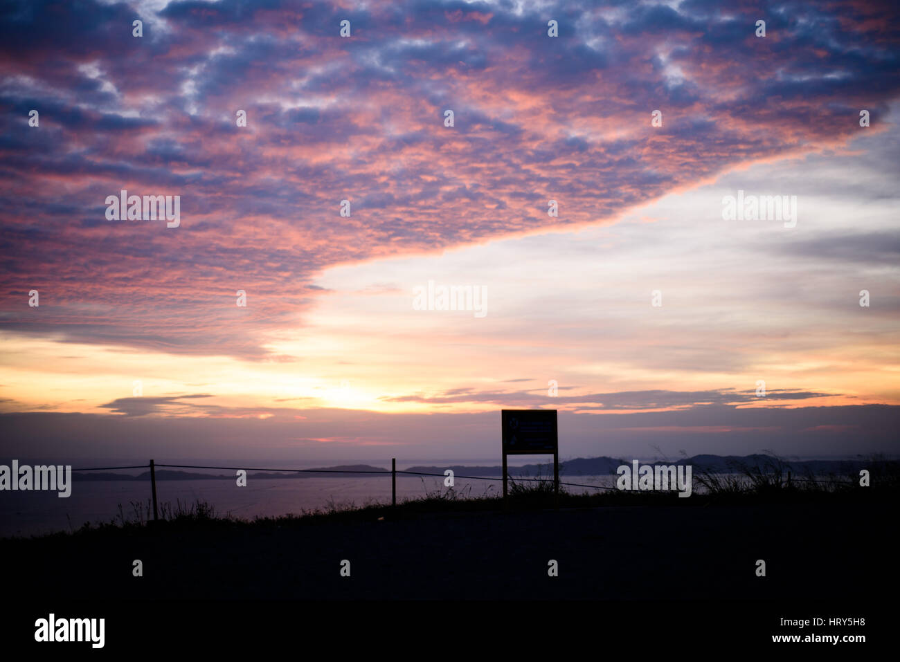 Sunset overlooking the Laguna Lake Stock Photo - Alamy