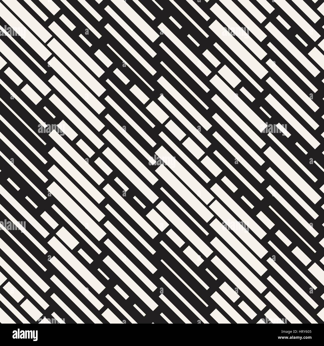 Vector Seamless Black And White Irregular Dash Rectangles Grid Pattern ...