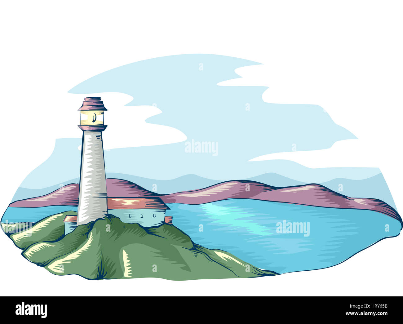 Lighthouse environment Cut Out Stock Images & Pictures - Alamy
