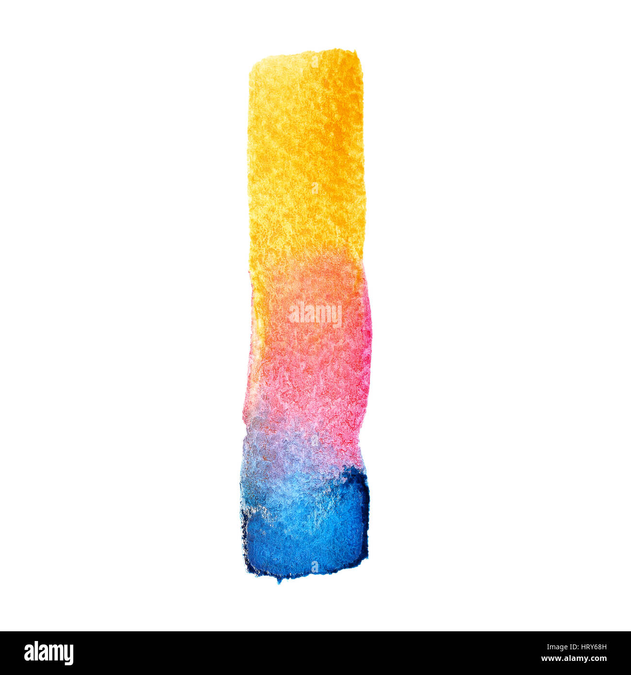Letter I - colorful watercolor abc Stock Photo - Alamy