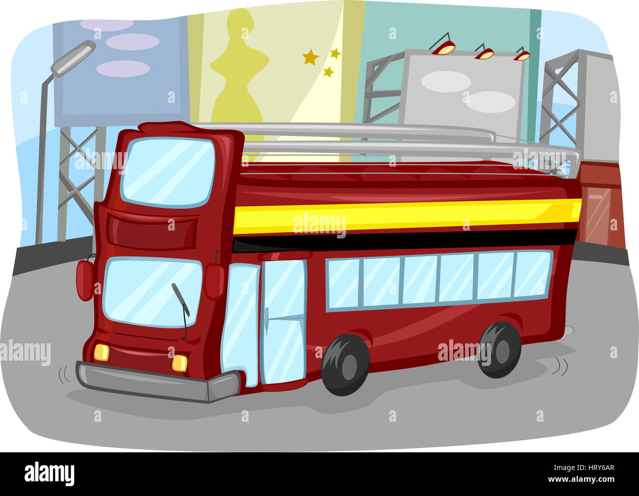 Dubbeldekker Bus Clipart A Red Double Decker Bus On A White Background