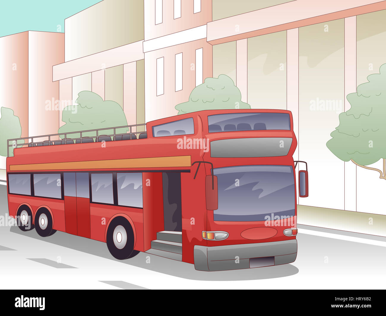 Double decker bus clipart hi-res stock photography and images - Alamy