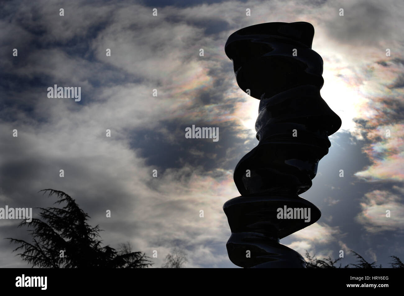 Elliptical Column, 2012 by sculptor Tony Cragg at Yorkshire Sculpture ...
