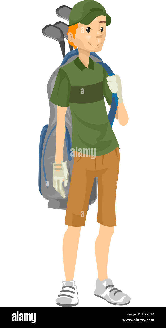 Golf caddy clipart hi-res stock photography and images - Alamy