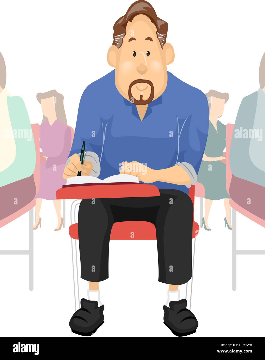 Cartoon taking test hi-res stock photography and images - Alamy