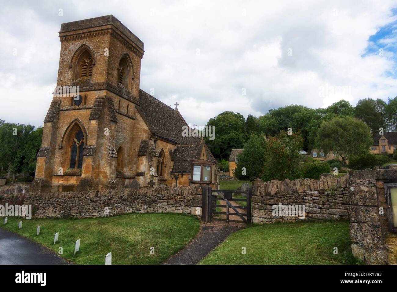 A small church in a small city Stock Photo - Alamy