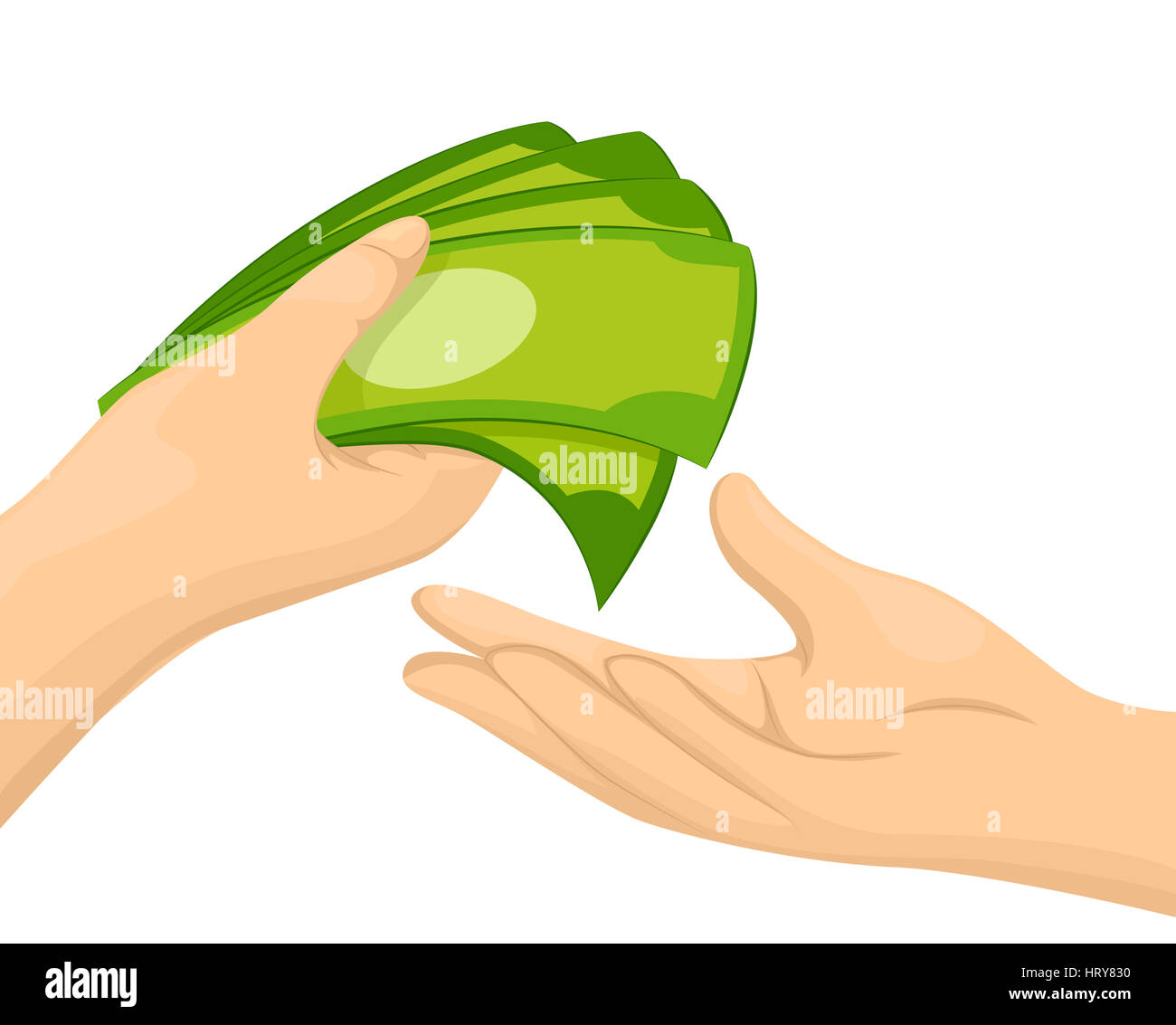 Handing cash isolated hi-res stock photography and images - Alamy