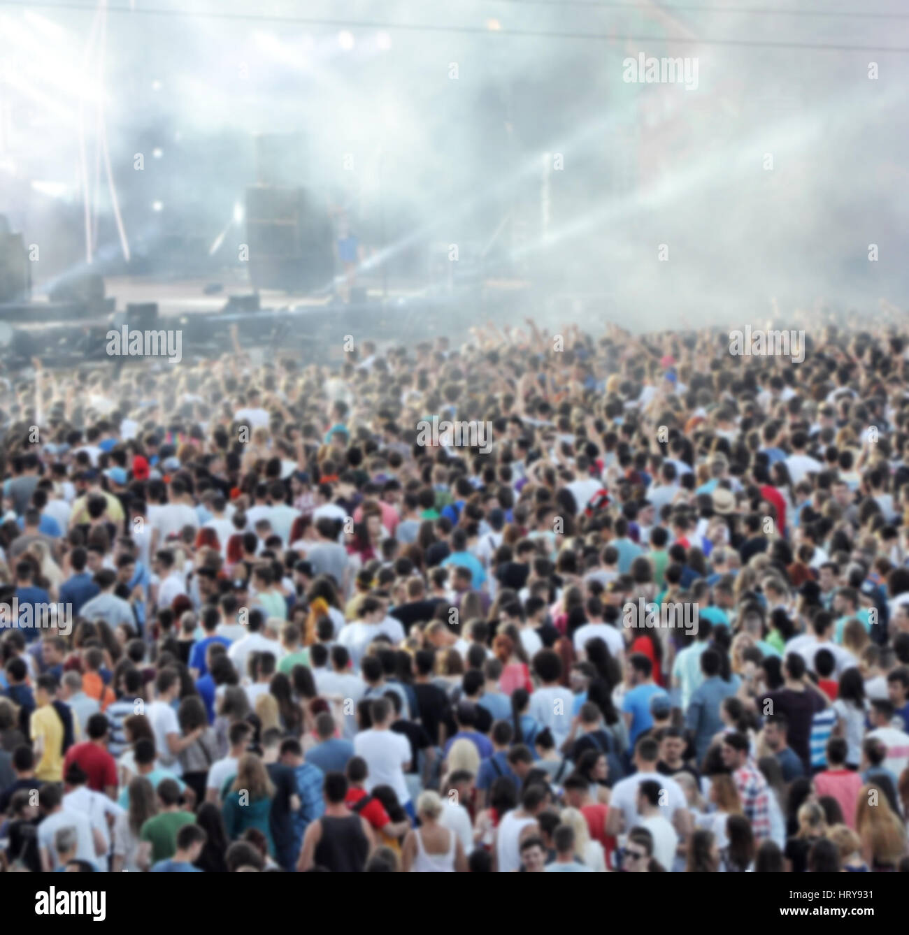Blurred crowd at a concert Stock Photo - Alamy