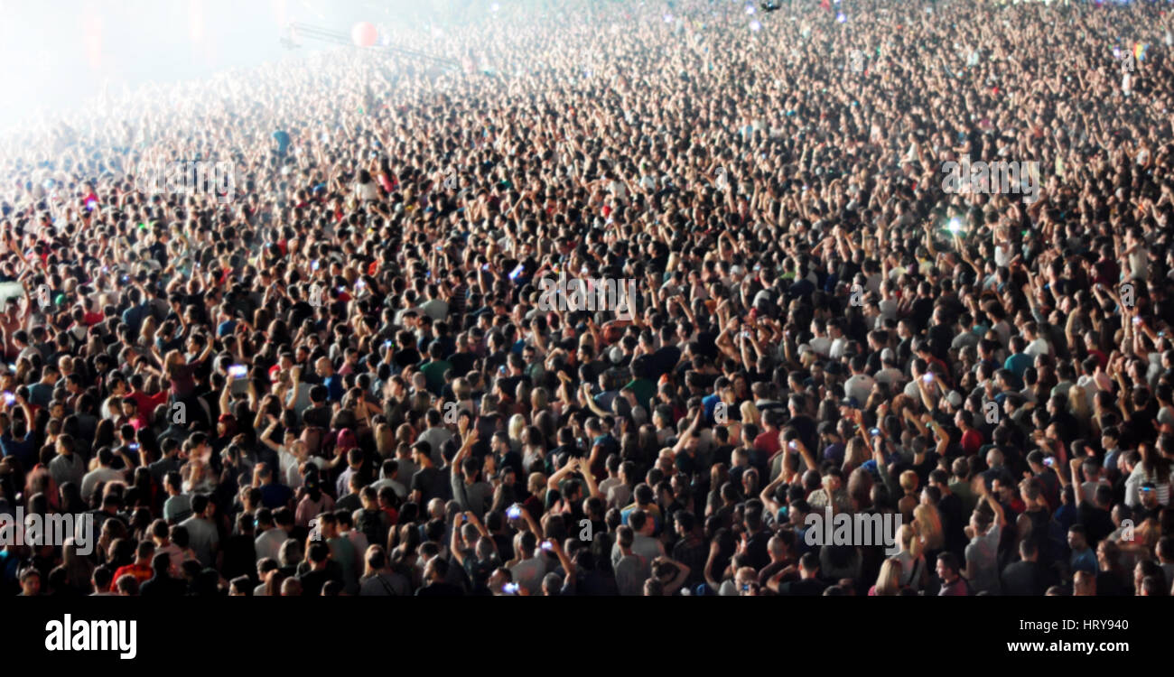 Crowd of blurred people Stock Photo - Alamy