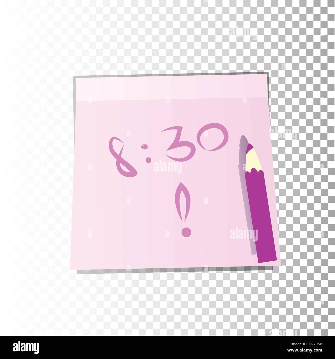 important reminder concept. Office paper sticker sheet pink a sticky ...