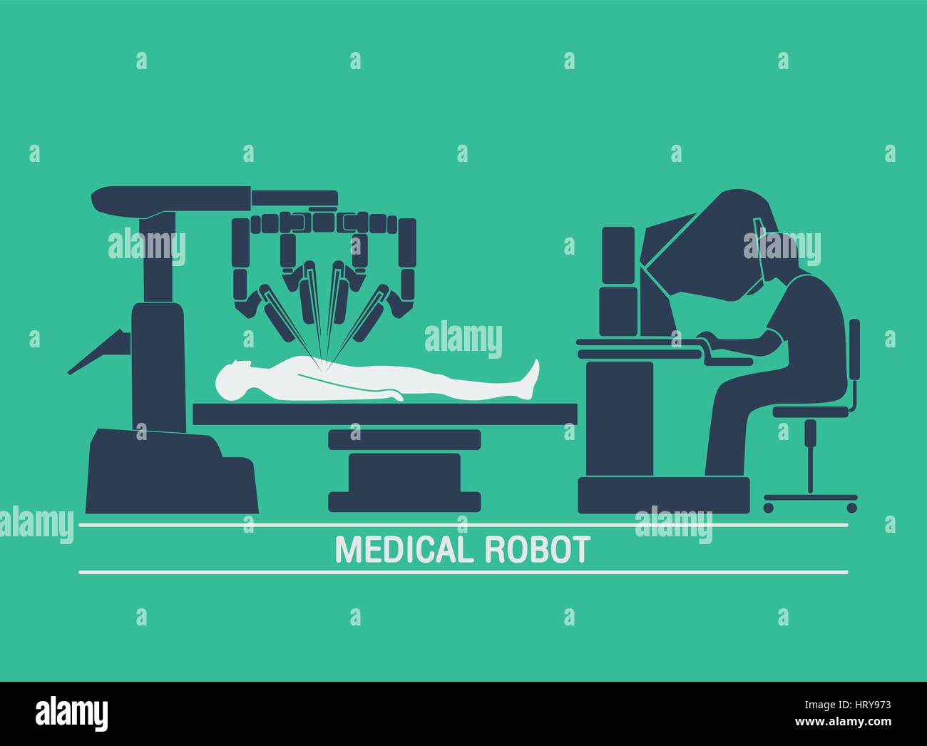 medical robot icon vector Stock Vector Image & Art - Alamy