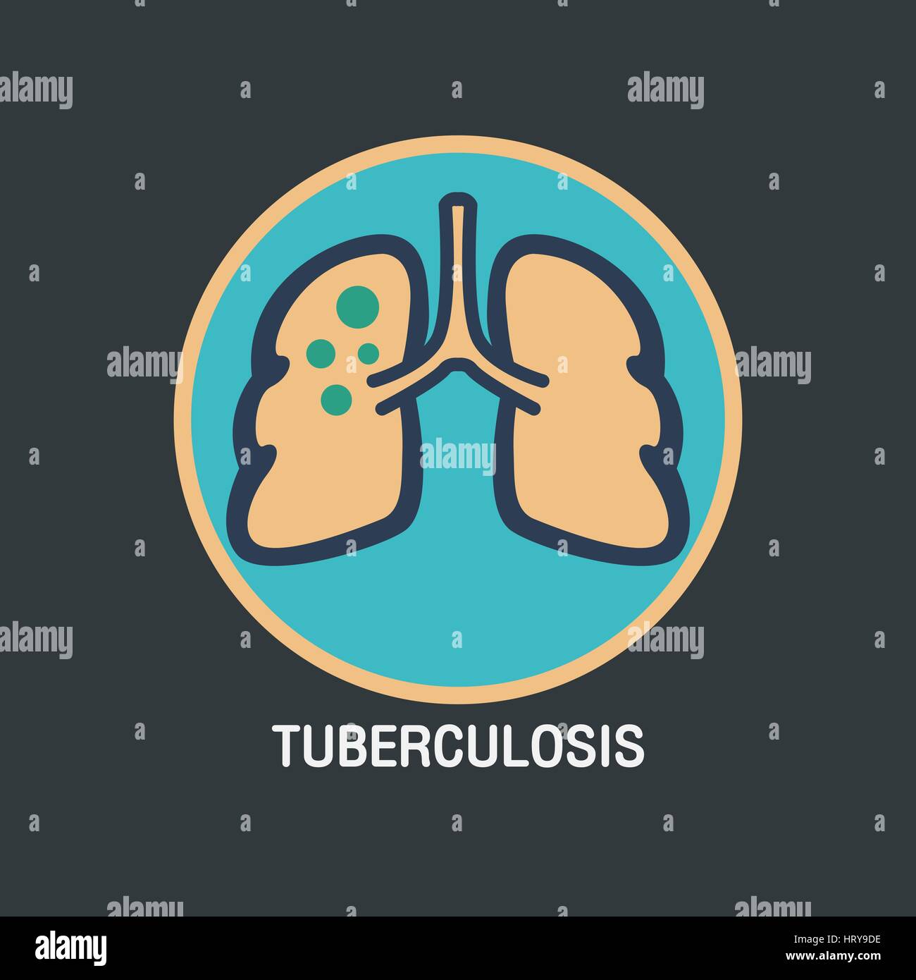 TUBERCULOSIS logo vector icon design Stock Vector Image & Art - Alamy