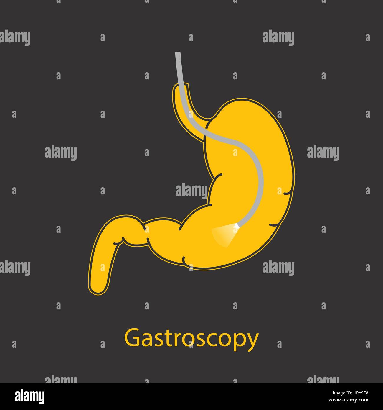 Gastroscopy logo vector icon design Stock Vector Image & Art - Alamy