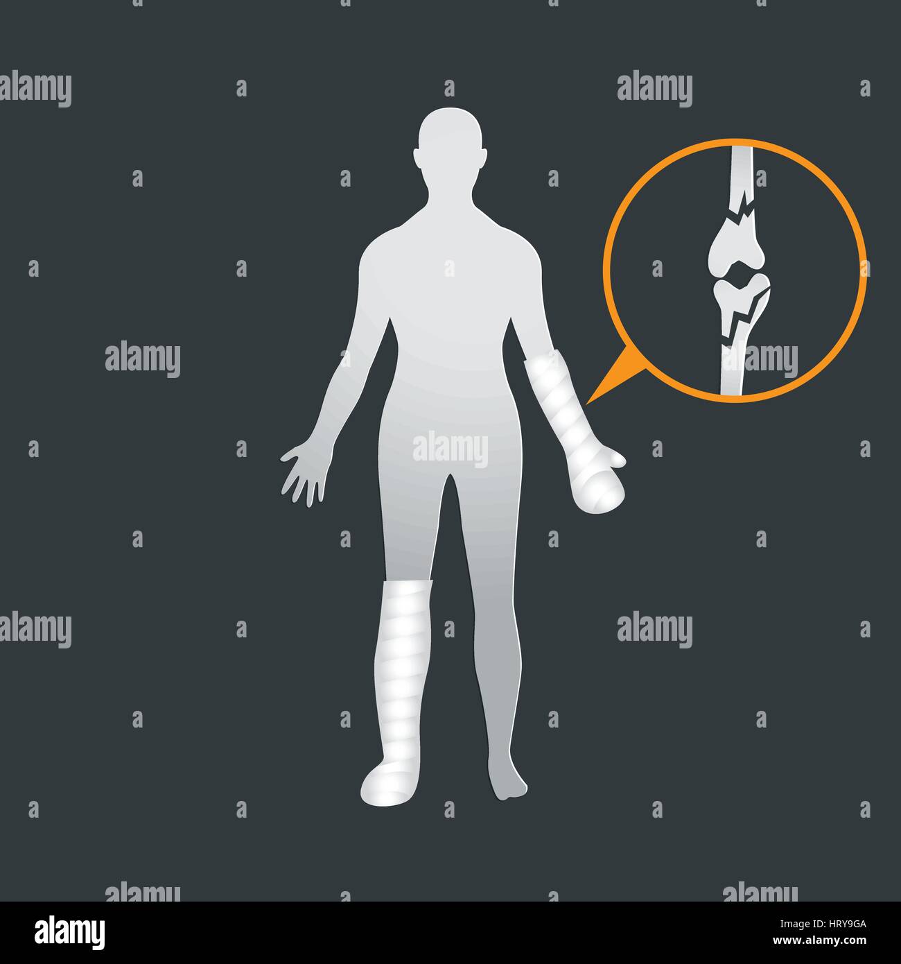 Traumatology and trauma surgery logo vector icon design Stock Vector ...