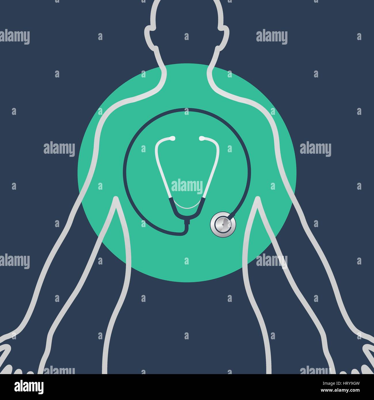 Physical exam male Stock Vector Images - Alamy