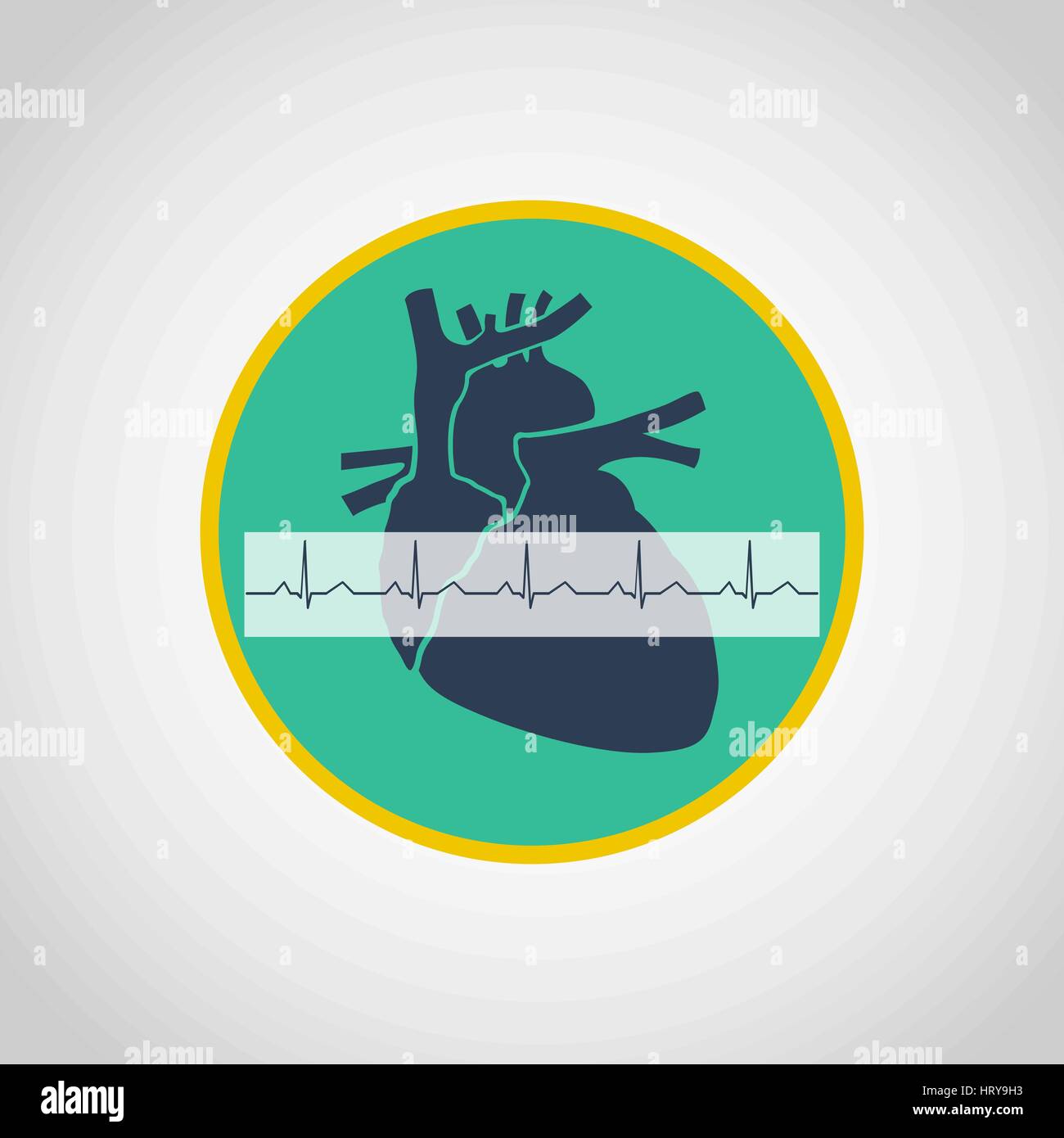 an electrocardiogram vector logo icon design Stock Vector Image & Art ...