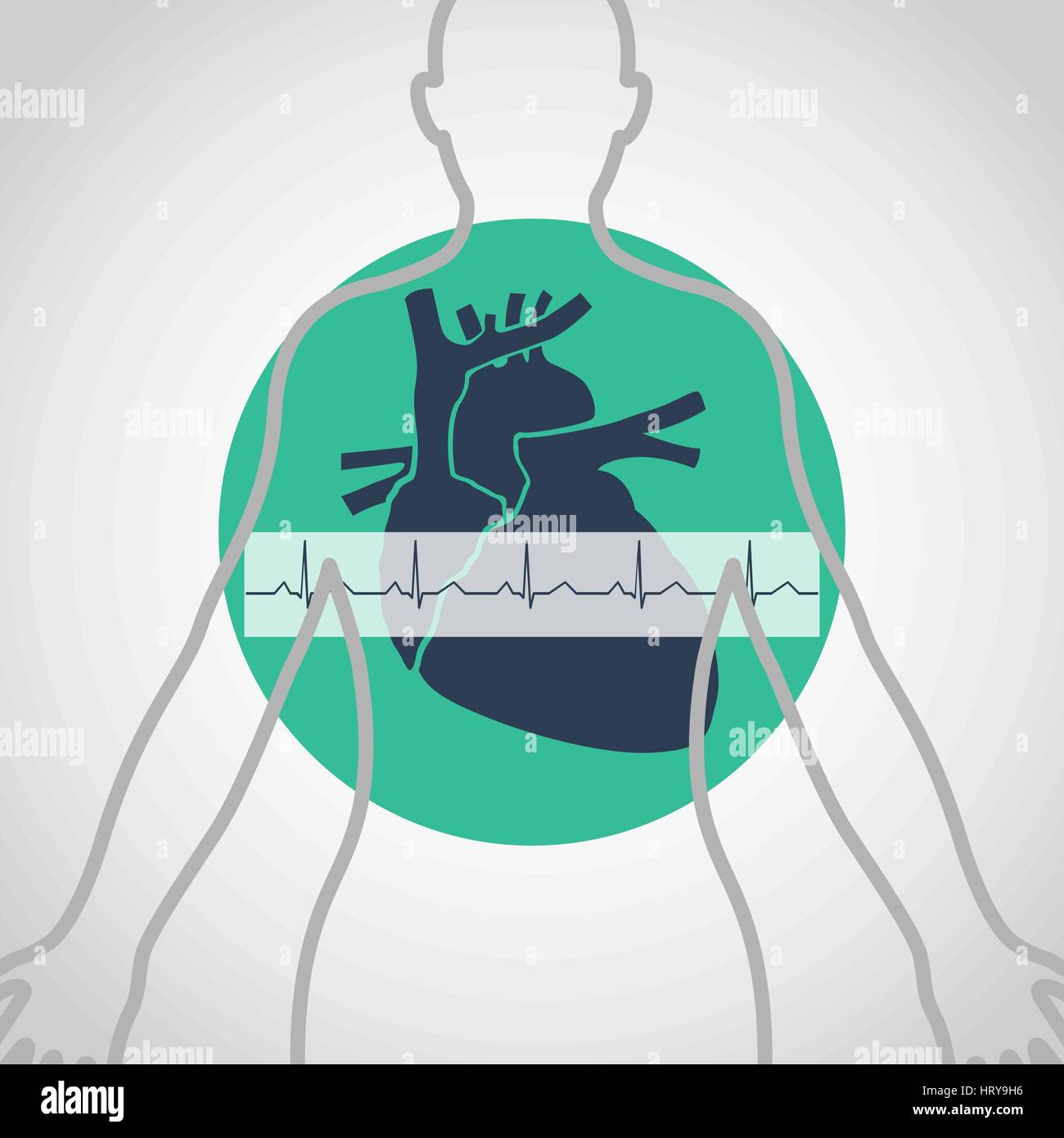 an electrocardiogram vector logo icon design Stock Vector Image & Art ...