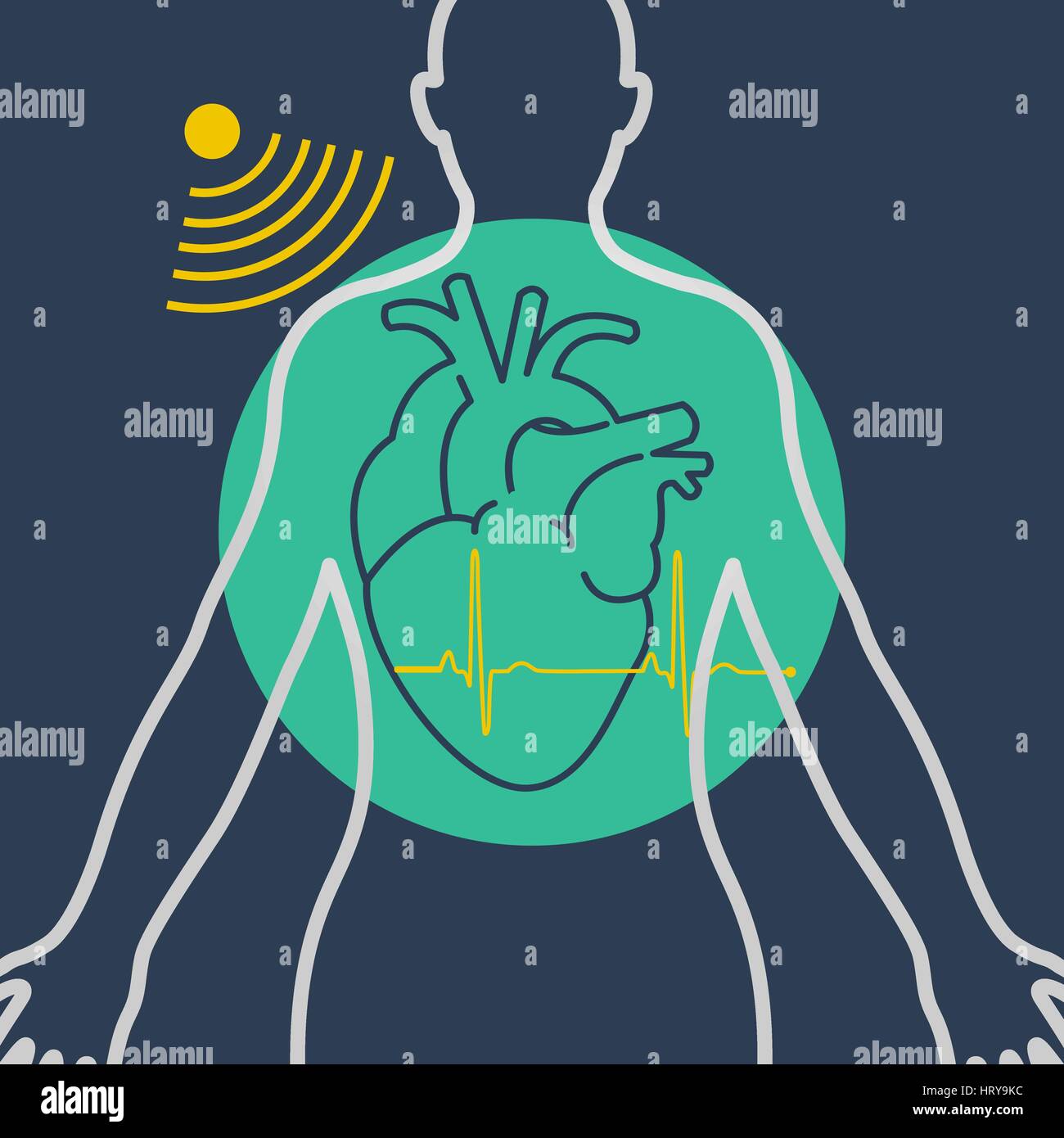 Echocardiogram vector logo icon design Stock Vector Image & Art - Alamy