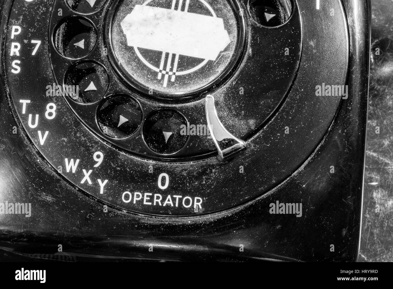 Old Art Deco Phone - Antique Rotary Dial Telephone II Stock Photo - Alamy