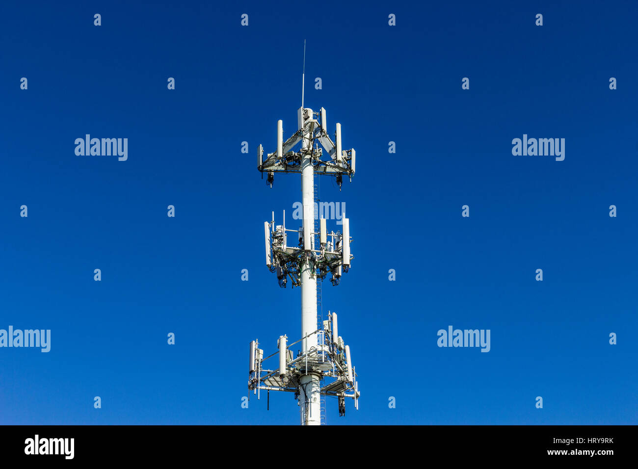 Telecommunications and Wireless Equipment Tower with Directional Mobile ...
