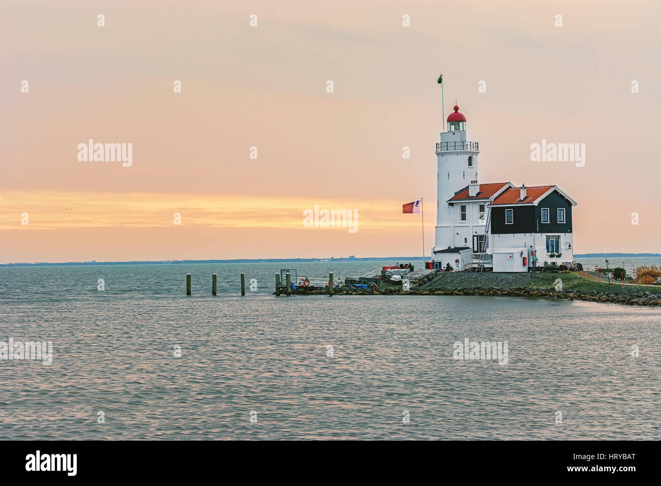 The Paard van Marken lighthouse, translated as “Horse of Marken”, is a ...