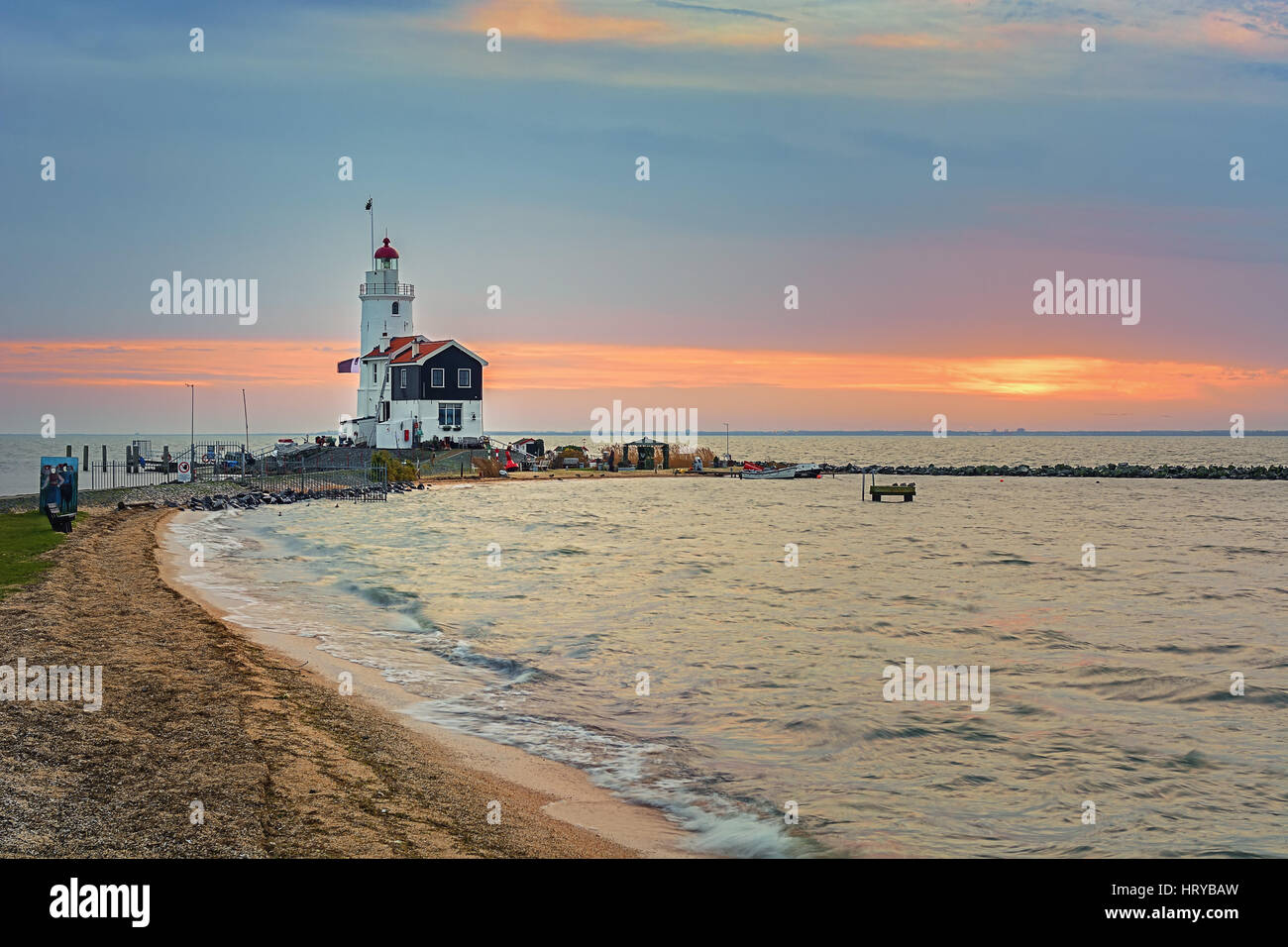 The Paard van Marken lighthouse, translated as “Horse of Marken”, is a ...