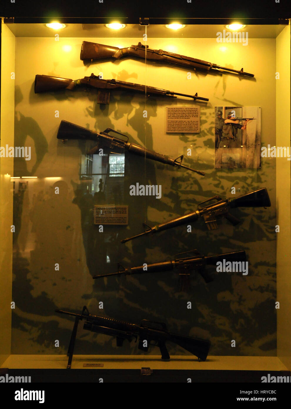 HO CHI MINH - MARCH 7: Different types of weapons used in the ...
