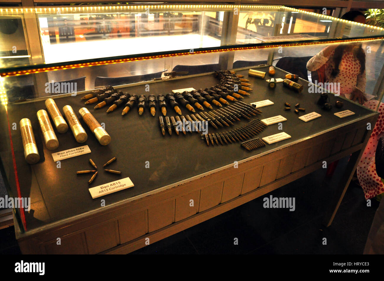 HO CHI MINH - MARCH 7: Different types of weapons used in the ...