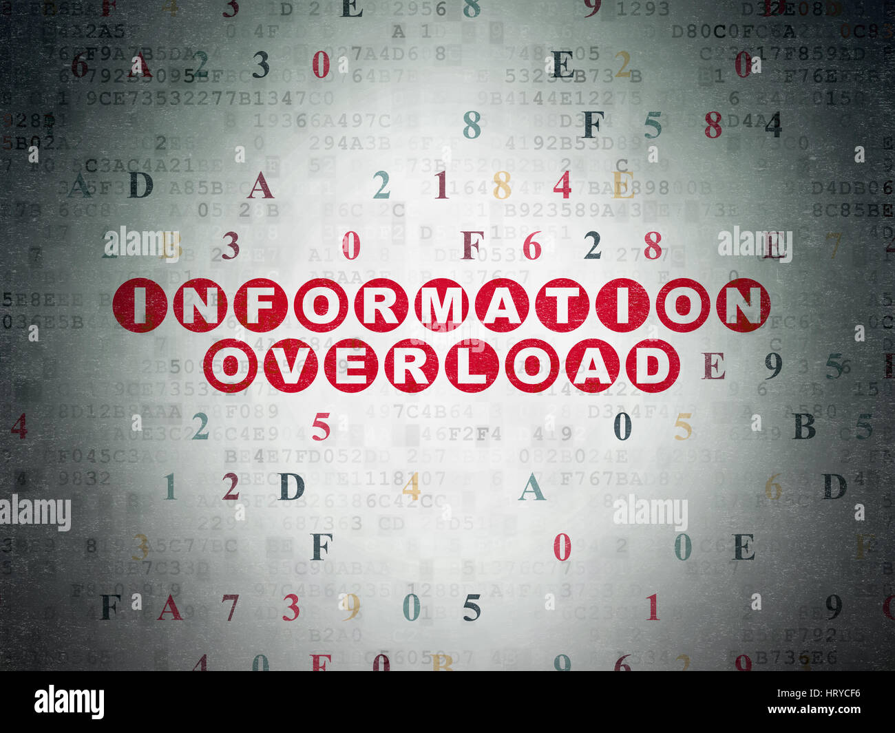 Data concept: Information Overload on Digital Data Paper background ...