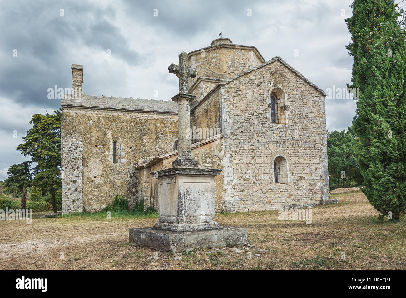 Image of the Romanesque church of Saint Pierre in Larnas from the ...
