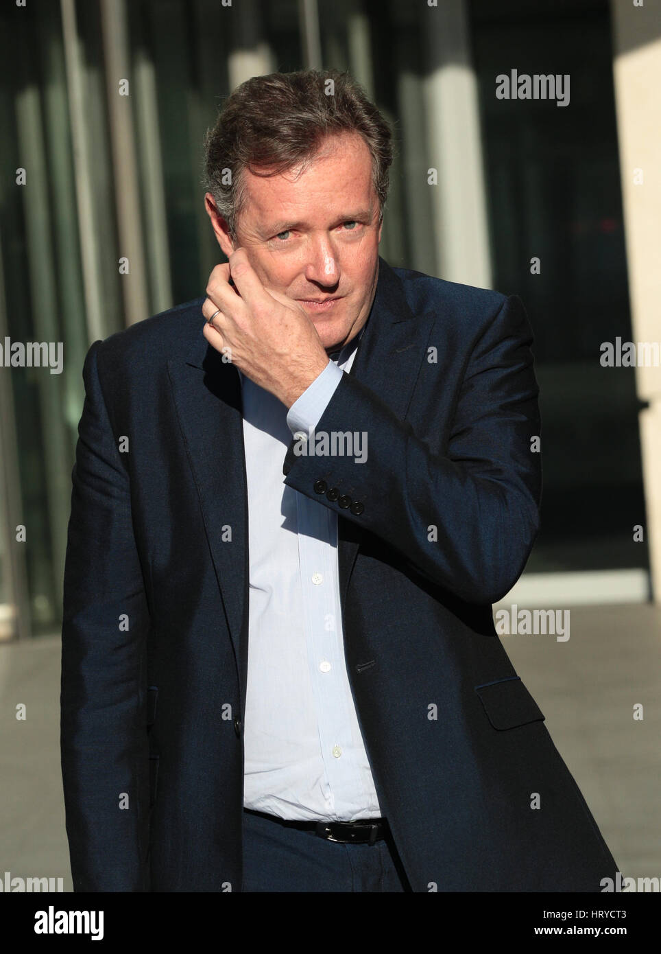 Piers Morgan seen at the BBC Studios in London, 22nd Jan 2017 Stock ...